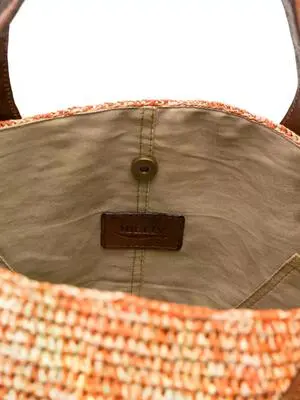 IBELIV Raffia Tote Bag - Orange