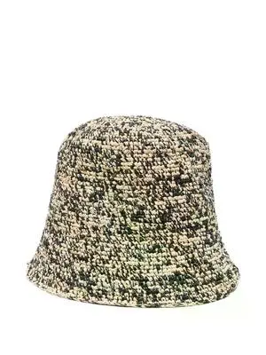 IBELIV Tiga Raffia Bucket Hat - Neutrals