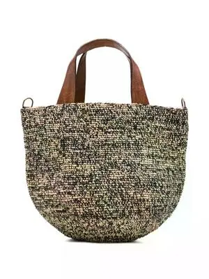 IBELIV Top-handle Raffia Tote - Neutrals
