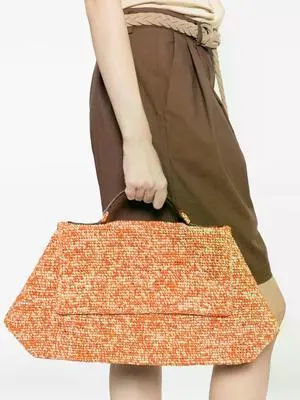 IBELIV Lahady Raffia Tote - Orange