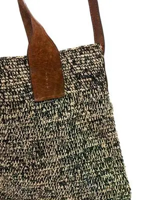 IBELIV Raffia Tote Bag - Black