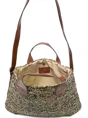 IBELIV Raffia Tote Bag - Black