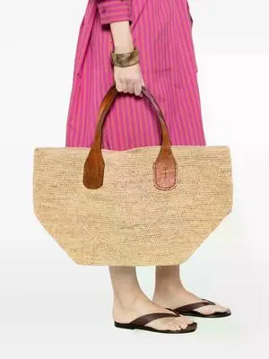 IBELIV Tokyo Ii Raffia Tote - Neutrals