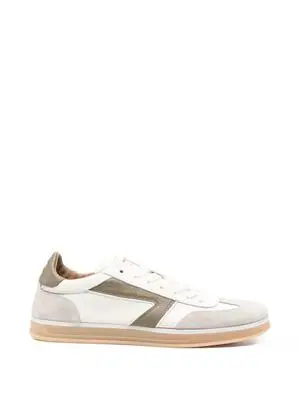ALEXANDER SMITH Thames Panelled Leather Sneakers - Neutrals