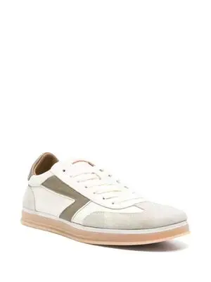 ALEXANDER SMITH Thames Panelled Leather Sneakers - Neutrals