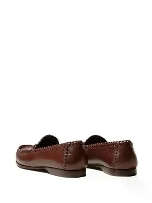 Hereu Sastre Supple Leather Loafers - Brown