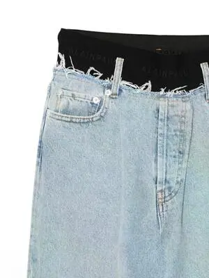 ALAINPAUL Distressed Jeans With Strap - Blue