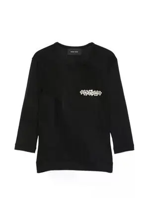 Simone Rocha Embellished Top - Black