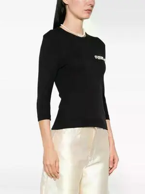 Simone Rocha Embellished Top - Black