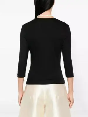 Simone Rocha Embellished Top - Black