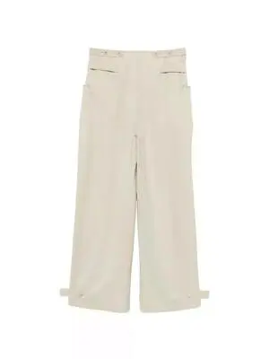 LOW CLASSIC Buckle Trousers - Neutrals