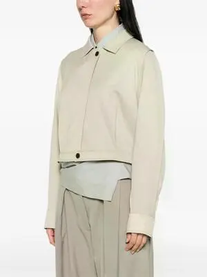 LOW CLASSIC Buttoned Jacket - Neutrals