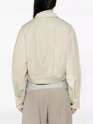 LOW CLASSIC Buttoned Jacket - Neutrals