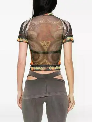Ottolinger Paisley-print T-shirt - Grey