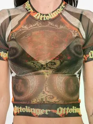 Ottolinger Paisley-print T-shirt - Grey