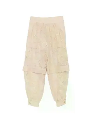 Zimmermann Lace Floral Trousers - Neutrals