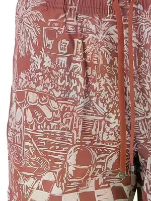 Amiri All-over Print Swim Shorts - Brown