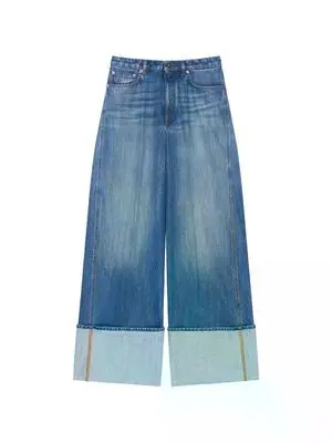 Givenchy Turn-up Cotton Jeans - Blue