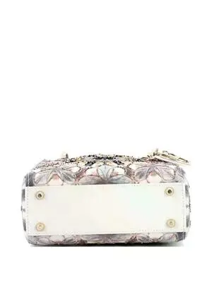 Dior Lady Embroidered Calfskin Mini Satchel - Multicolour