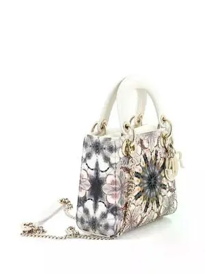 Dior Lady Embroidered Calfskin Mini Satchel - Multicolour