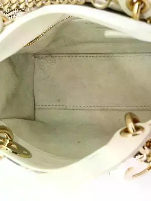 Dior Lady Embroidered Calfskin Mini Satchel - Multicolour