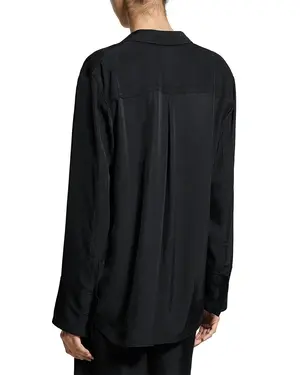 Theory Airy Washed Blazer - Black