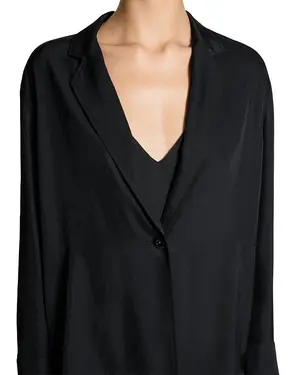 Theory Airy Washed Blazer - Black
