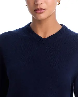 RLT Cashmere And Wool Blend V-neck Sweater
