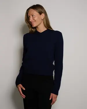 RLT Cashmere And Wool Blend V-neck Sweater