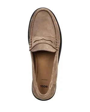 BOSS Suede Loafers - Medium Beige