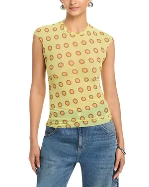 AFRM Nina Printed Top - Deco Dot