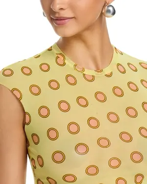 AFRM Nina Printed Top - Deco Dot