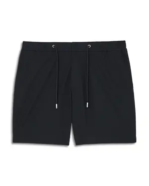 REISS Textured Drawstring Shorts - Navy