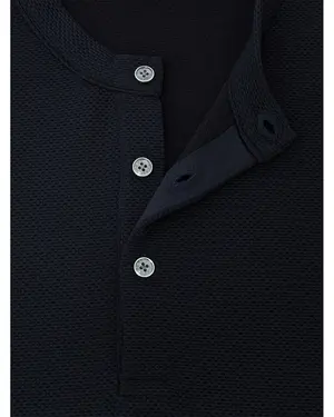 REISS Textured Henley Shirt