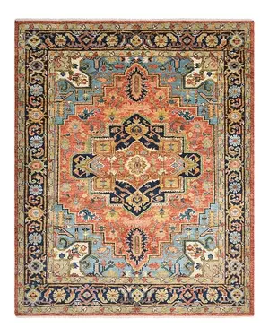 TIMELESS RUG DESIGNS Miranda S3363 Area Rug, 9' X 12 - Red/rust
