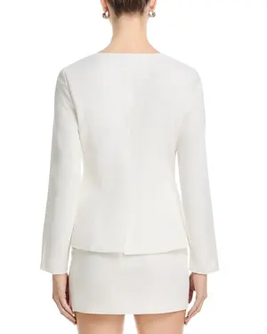 Aqua Collarless Jacket