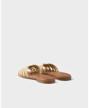 Prada Crochet Slides - Neutral