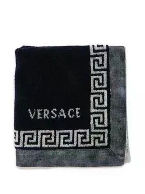 Versace Logo Towel - Blue