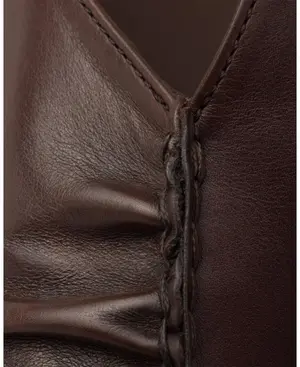 Prada Leather Mules - Brown