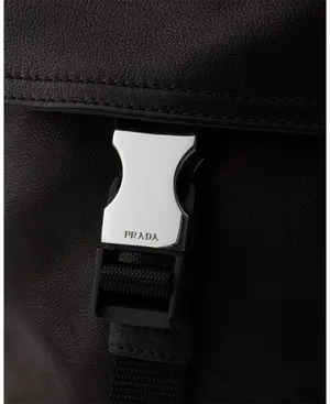 Prada Leather Backpack - Black