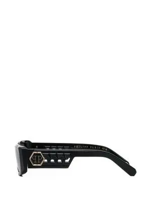 Philipp Plein Rectangle Sunglasses - Black