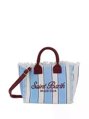 MC2 SAINT BARTH Colette Fringed Tote Bag - Blue