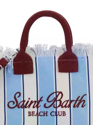 MC2 SAINT BARTH Colette Fringed Tote Bag - Blue
