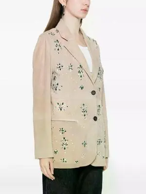 SWORD 6644 Embellished Single-breasted Jacket