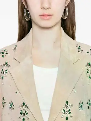 SWORD 6644 Embellished Single-breasted Jacket