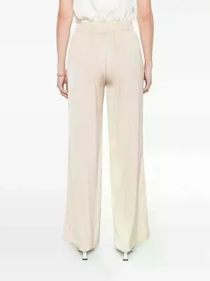 NOUVELLE SILK95FIVE Elasticated Wide Leg Trousers - Neutrals
