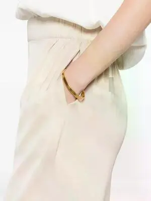 NOUVELLE SILK95FIVE Elasticated Wide Leg Trousers - Neutrals
