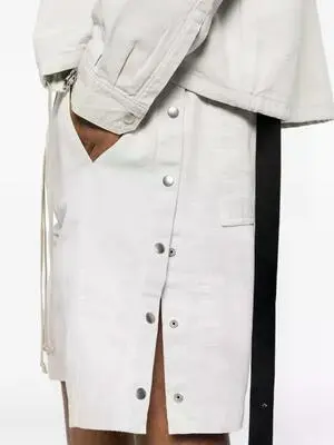 Rick Owens Wide Leg Bermuda Shorts