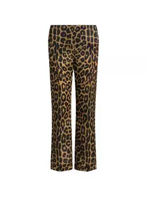 Alberta Ferretti Leopard-print Trousers