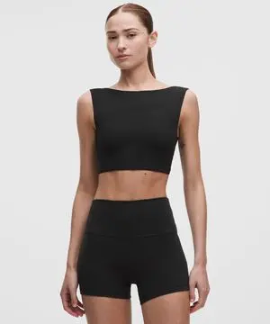 Lululemon Bend This Boat And Scoop Bra - Black